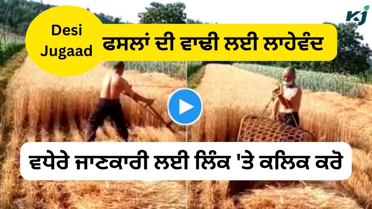 ਇਸ Desi Jugaad ਨਾਲ ਕਰੋ ਫਸਲਾਂ ਦੀ ਵਾਢੀ, ਵੇਖੋ ਇਹ Video - Harvest crops with this Desi Jugaad, see ...